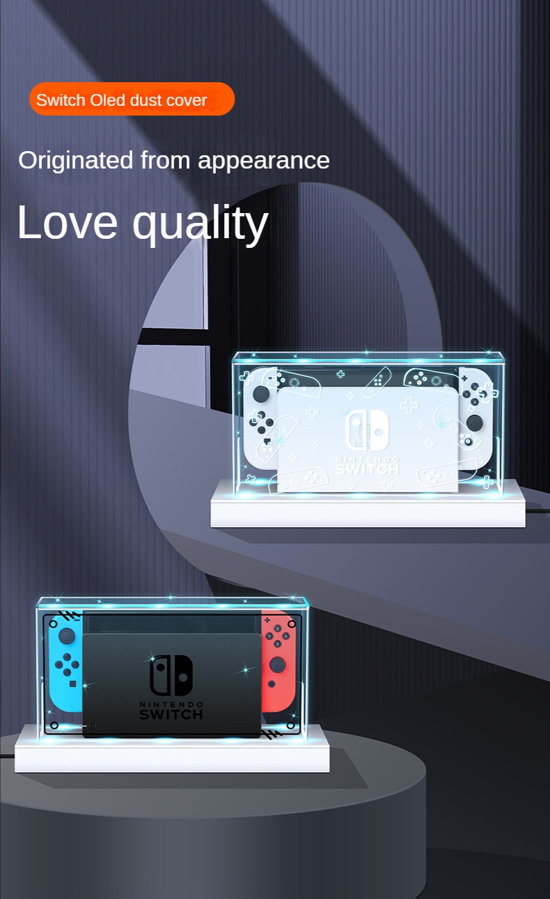 (Nintendo Switch Dust Cover)Clear Protective Case Dust Display Box ...