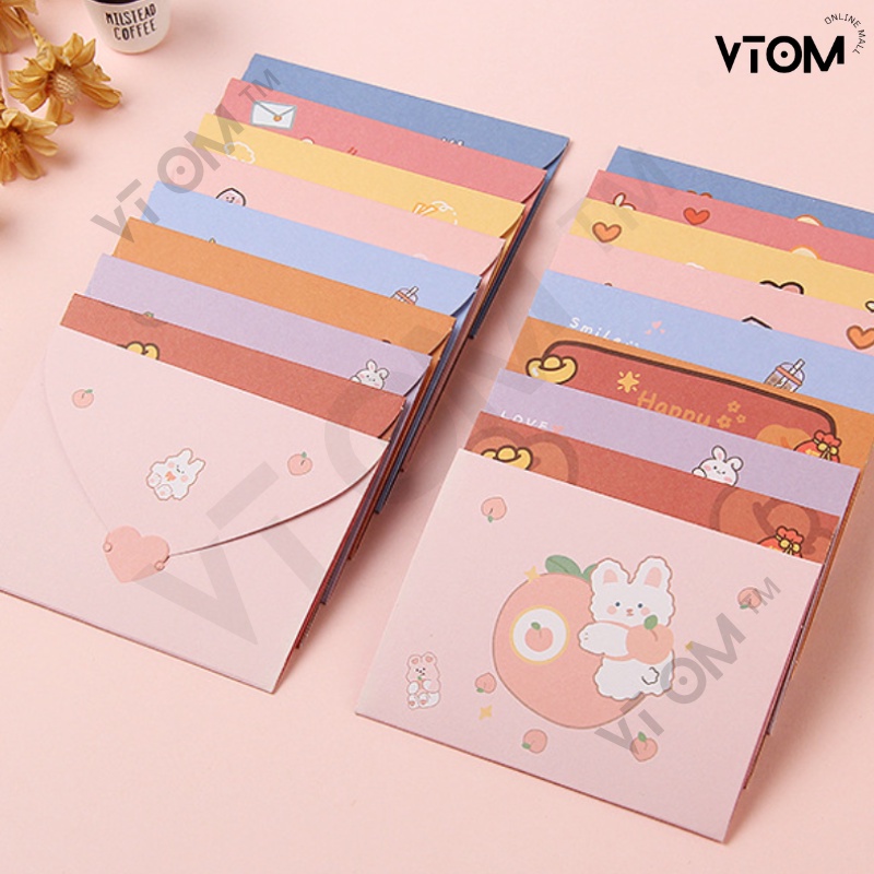 VTOM Cute Foldable Wish Card Mini Gift Card Birthday Party Supplies ...