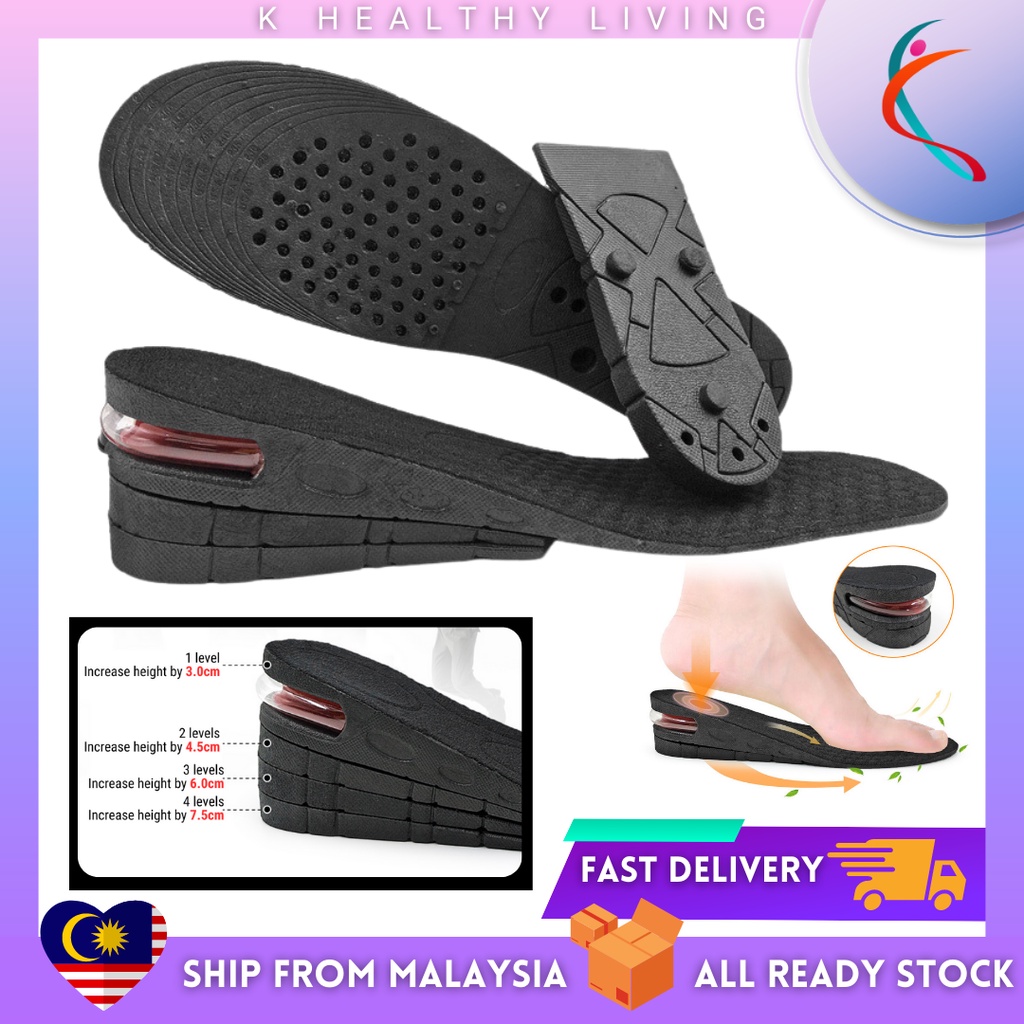 【READY STOCK】Increase Shoe Insole 1-4 Layer/ 1 pair/ UNISEX/ 9cm Height ...