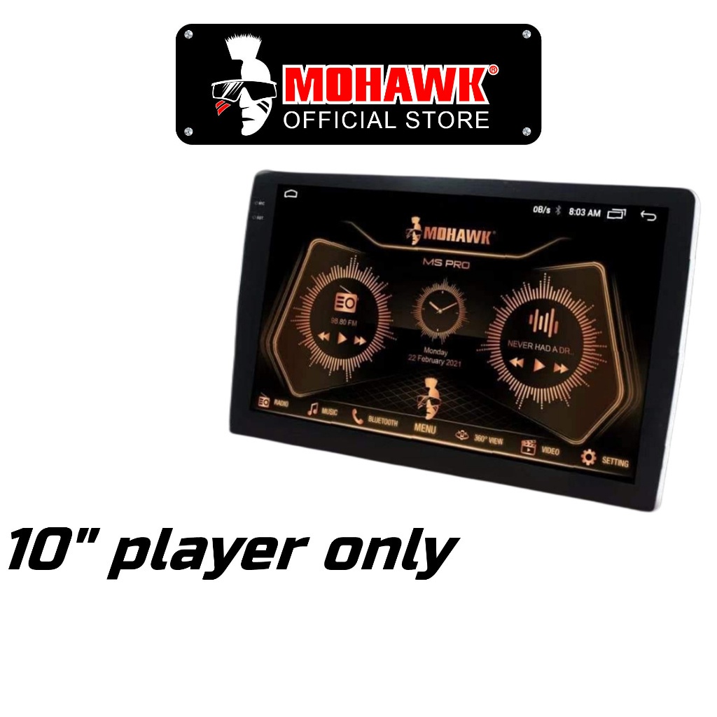 Mohawk MS PRO Series 2K Resolution 8+256GB QLED Car Android Player Plug ...