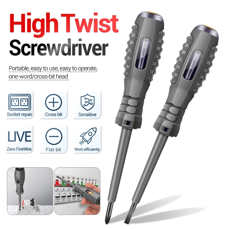 High-precision Test Pencil Screwdriver Measuring Pencil Digital Voltage ...
