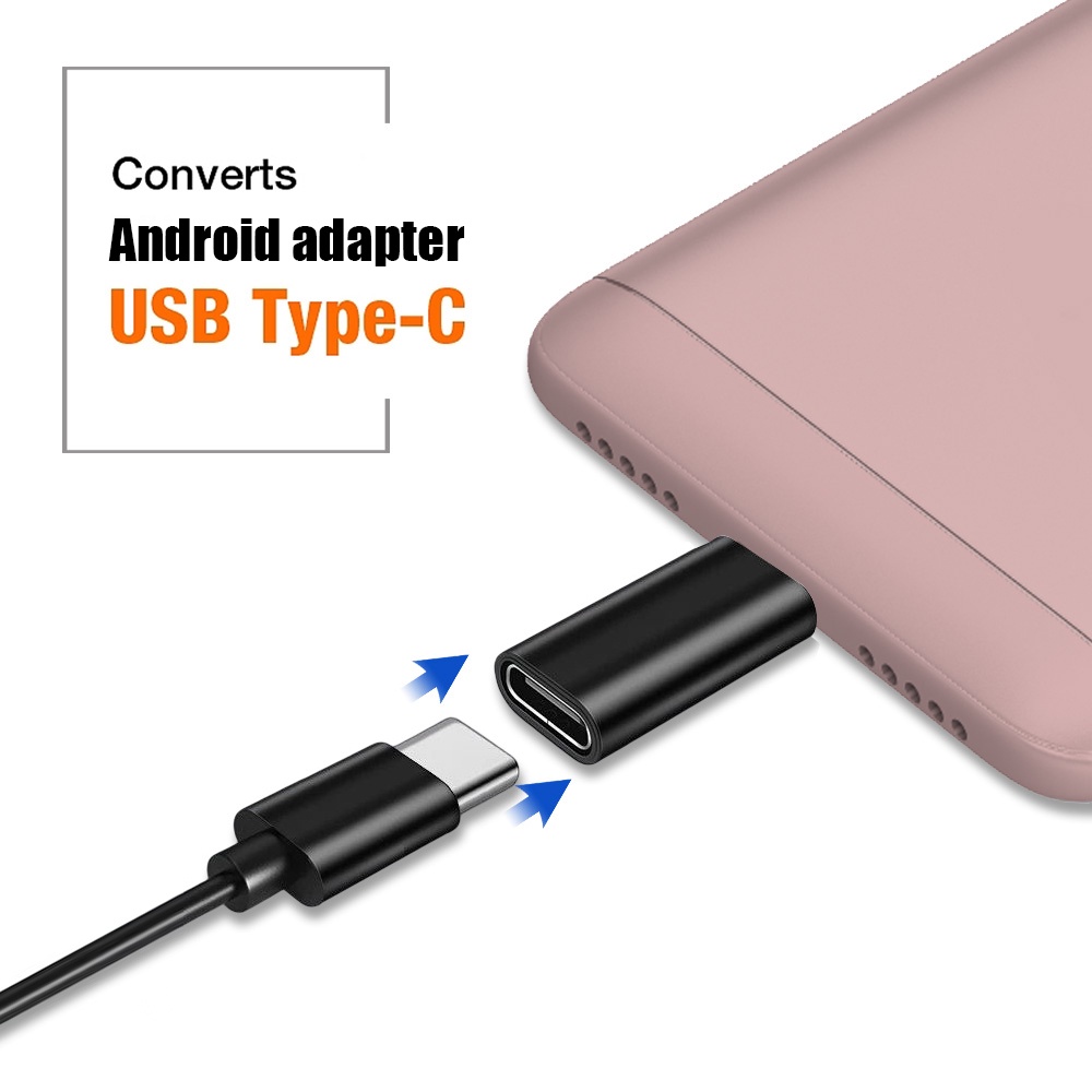 Male to Female Type C To Android Micro USB Adapter Connector Converter ...