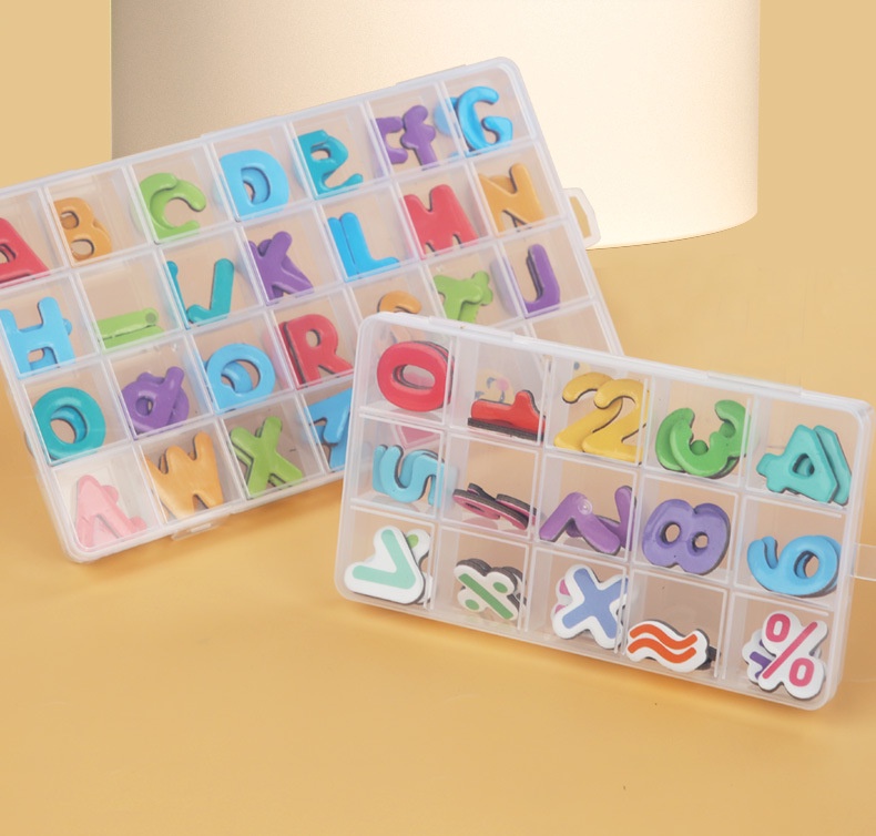 Magnetic Letters and Numbers with Magnetic Board and Storage Box ...