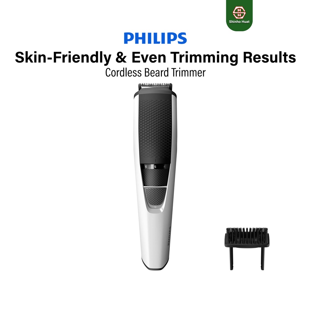 Philips BT3206 beard trimmer Cordless adjustable length stubble beard ...
