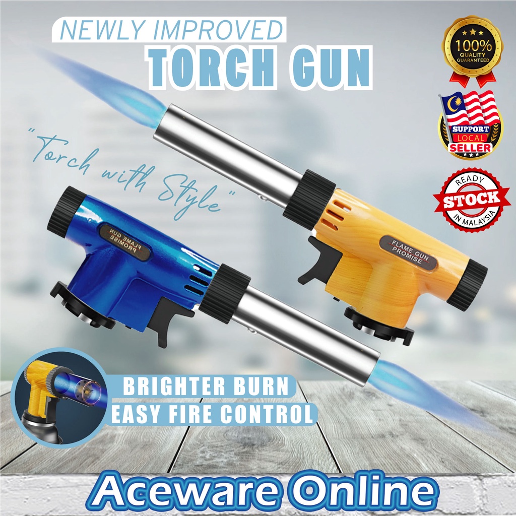 Newly Improved Heavy Duty Butane Burner Outdoor Fire Starter Flame Gun ...