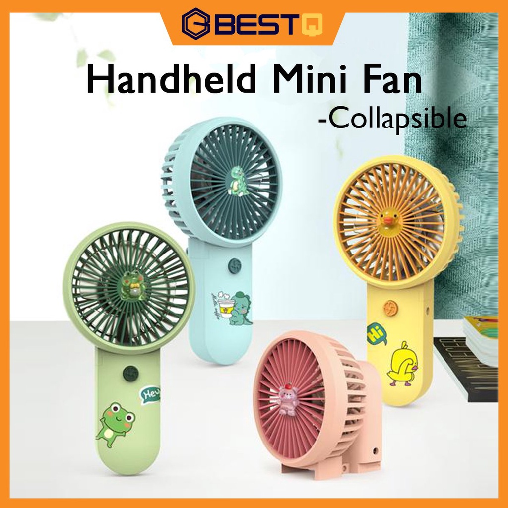 Kipas Mini Portable Fan Strong Wind Cute Mini Fan Rechargeable Kipas ...