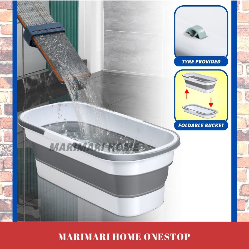 16L Large Capacity Foldable Bucket Bathroom Foldable Basin Collapsible ...