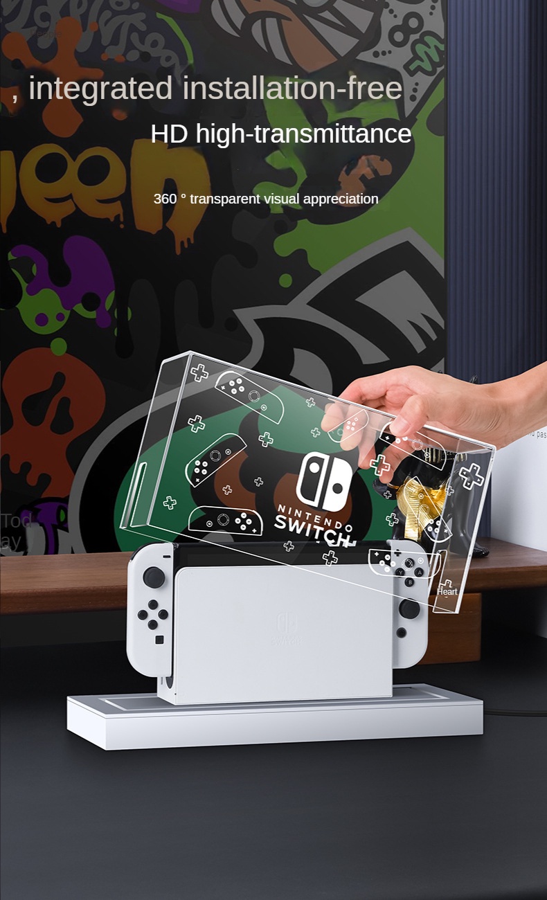 (Nintendo Switch Dust Cover)Clear Protective Case Dust Display Box ...