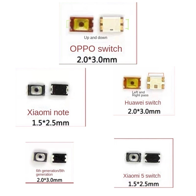 10-100pcs ON OFF SWITCH SUITABLE FOR VIVO / OPPO / HUAWEi / IPo ...