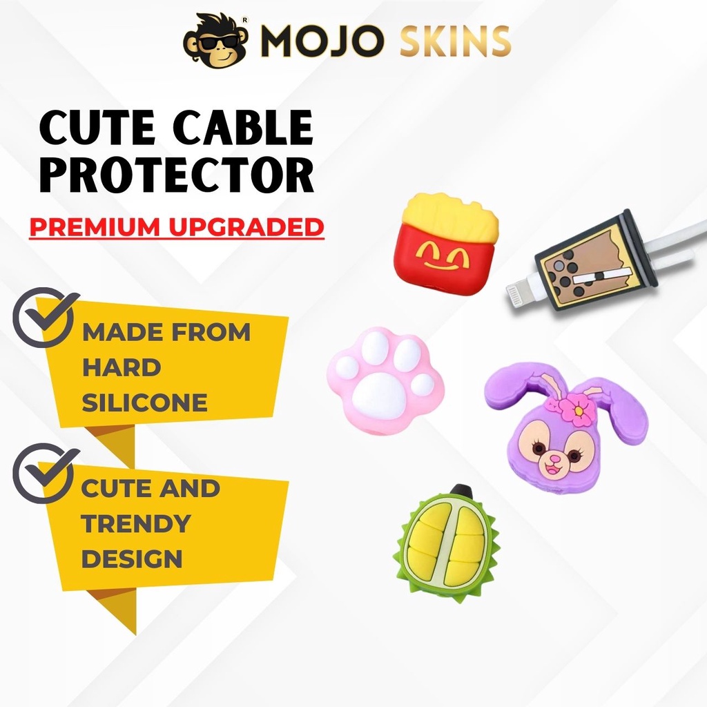 MOJOSKINS Cute Cable Protector Cartoon Cable Bite for Phone Colorful ...