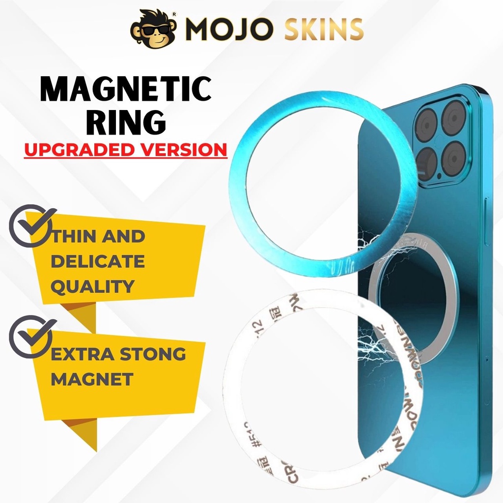 MojoSkins Magnetic Ring For Mobile Phone Extra Strong Wireless Sticker ...