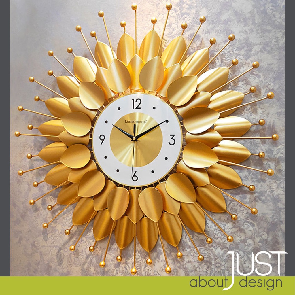 Jam Dinding Wall Clock Onyx Metal Clock Jam Besi Hiasan Dinding Home ...