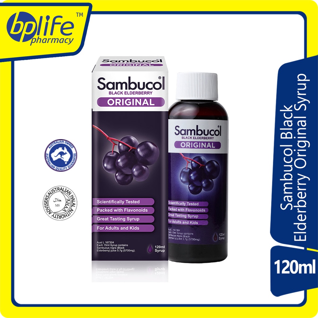 Sambucol Black Elderberry Original Syrup 120ml | Shopee Malaysia