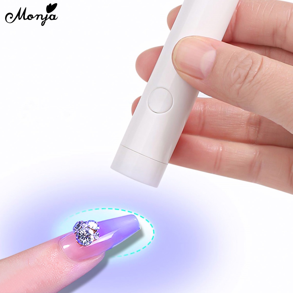 Monja Mini Portable 3 Leds Handheld Lamp USB Flashlight UV Lamp ...