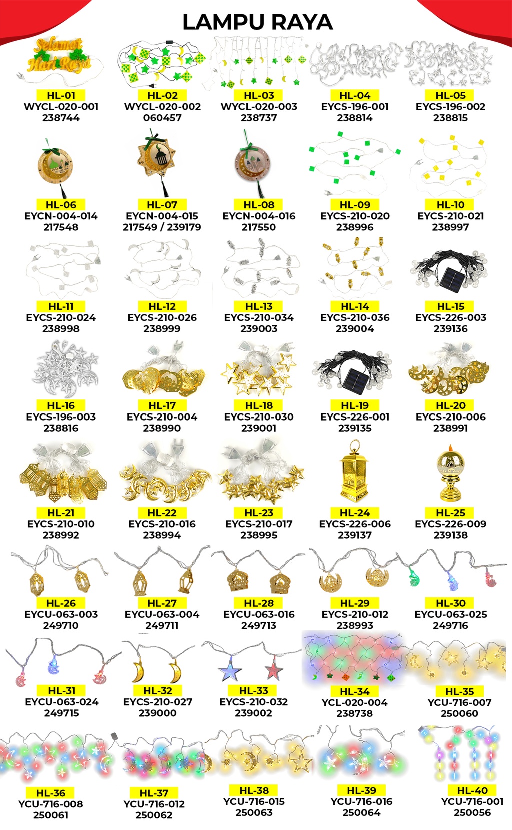 SUPERSAVE Lampu Raya 2025 Lampu Kelip Kelip Hari Raya Aidilfitri LED ...