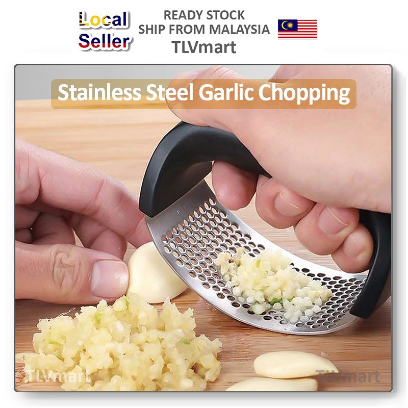 Garlic Chopping Stainless Steel Garlic Press Manual Garlic Mincer ...
