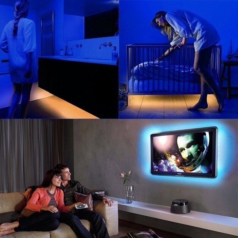 5V LED Strip Light Lampu Hiasan TV Backlight USB 2835 SMD HDTV 1M 2M 3M ...