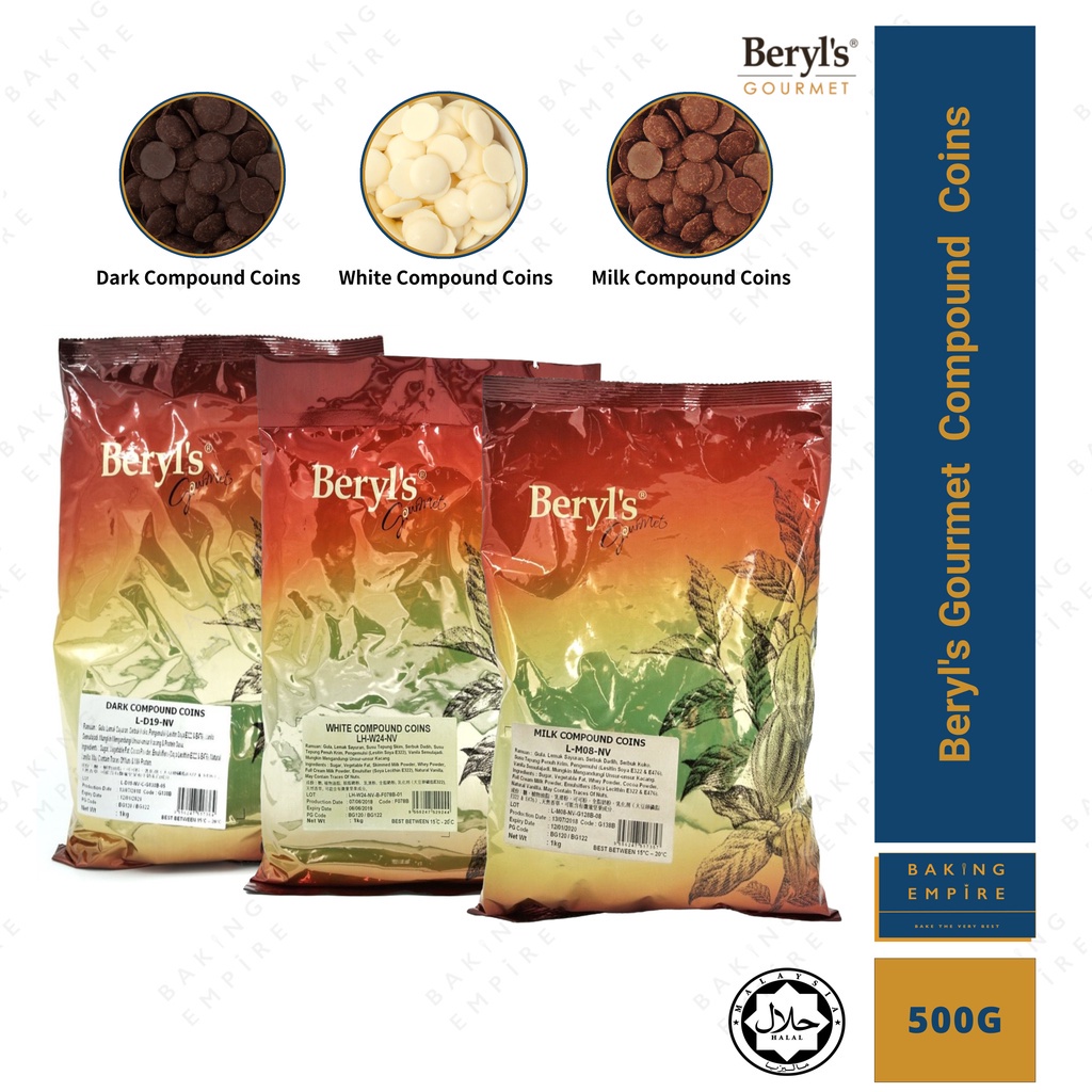 Beryls Chocolate Compound Coins 1KG & 500G | Shopee Malaysia