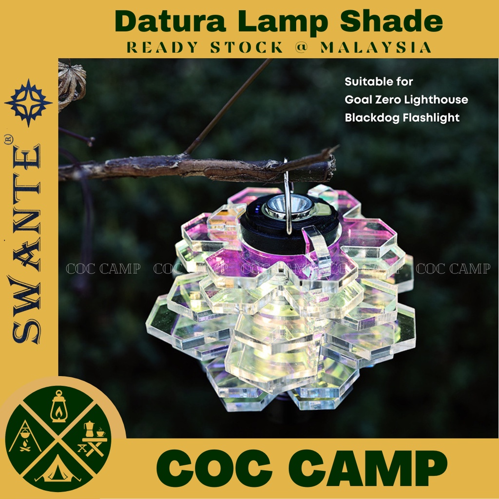 Swante Datura Lamp Shade Decorative Atmosphere for Goal Zero Blackdog ...