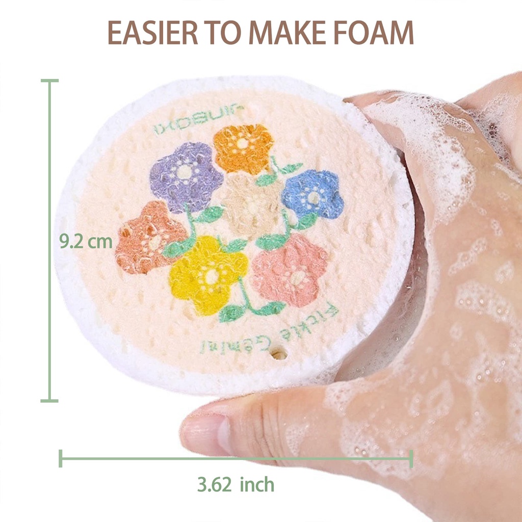 [Ready Stock] Compressed Wood Pulp Sponge Dishwashing Sponge Kitchen ...