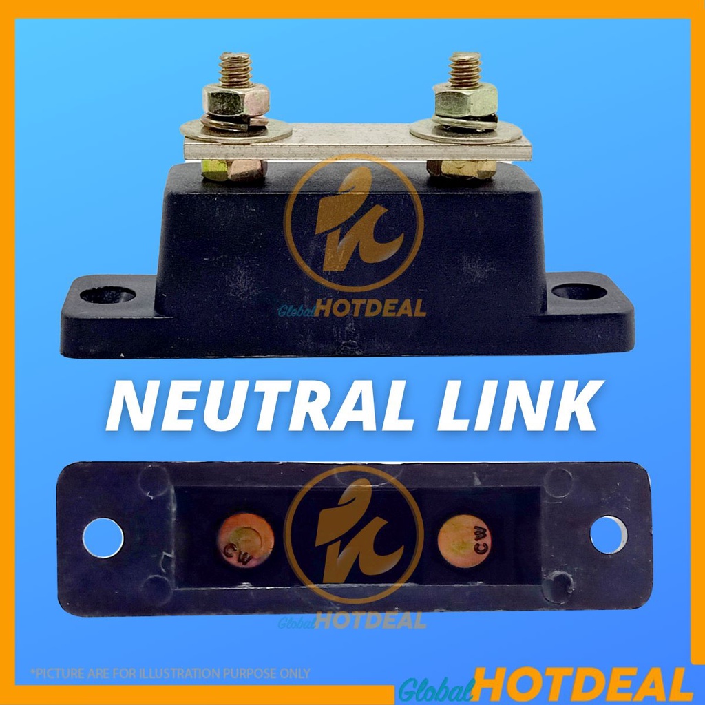 2 Screw Neutral Link Bolt & Nut For MCB Neutral Link Bar 2 Bolt Nut ...