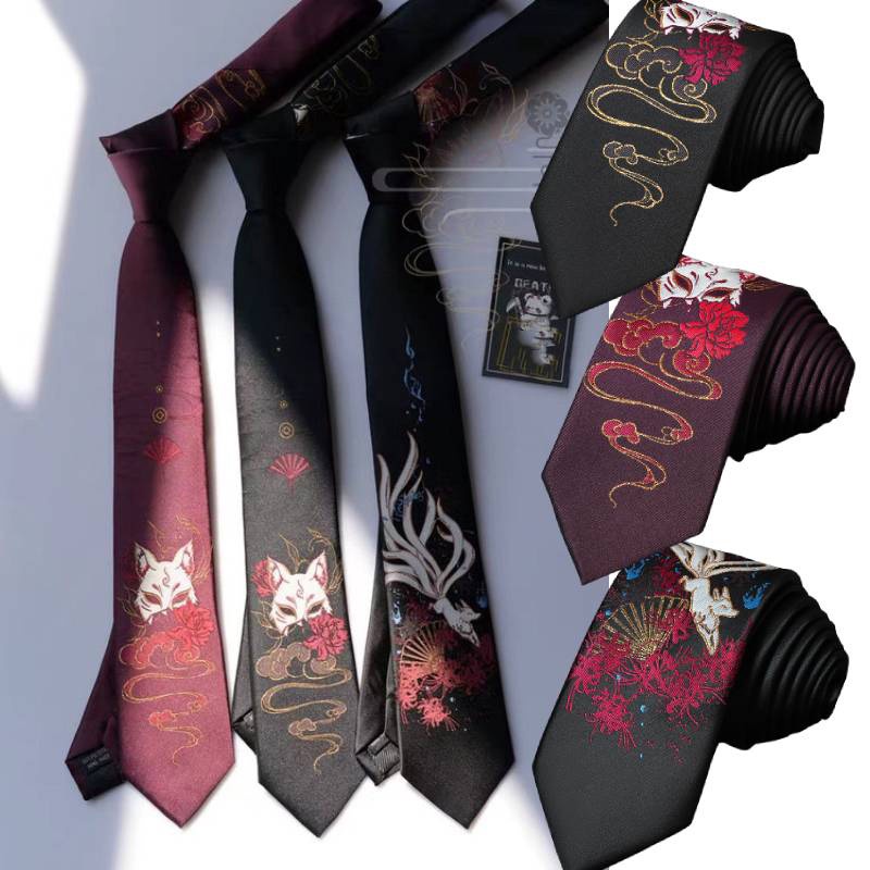 Anime Fox Tie Neck Cosplay JK Clothing Men Women Kawaii Accessories ...