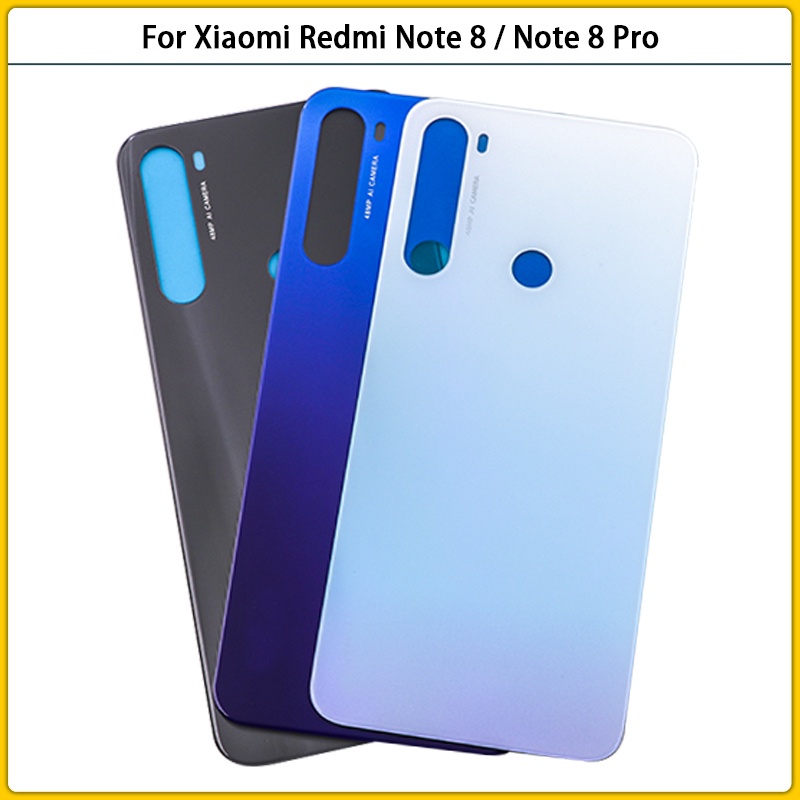 For Xiaomi Redmi Note8 / Note 8 Pro Battery Back Cover Door 3D Glass Panel Housing Case Adhesive ...
