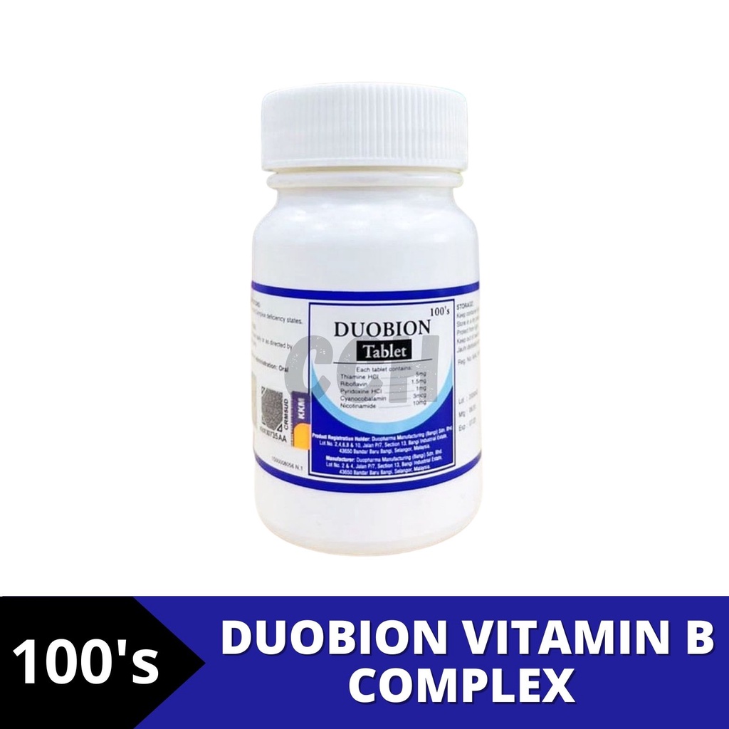 DUOBION Vitamin B Complex (100 Tablets) | Shopee Malaysia