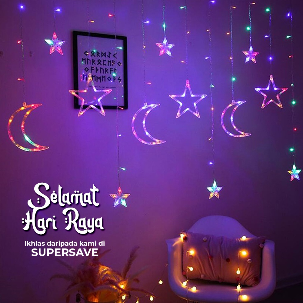 SUPERSAVE Lampu Raya 2025 Decorations Light LED Fairy Lighthing Home ...