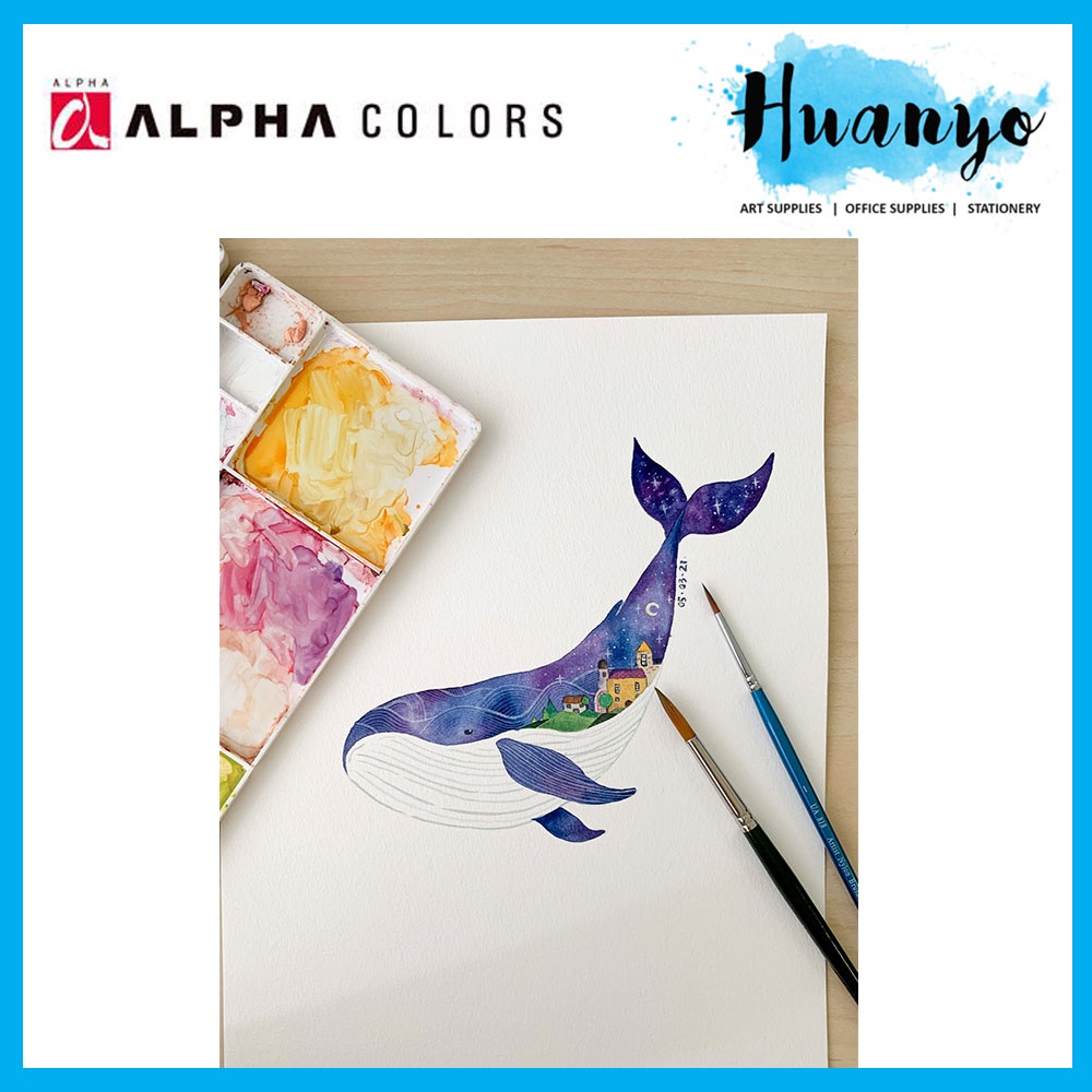 Alpha Artists' Water Colour 13 / 18 / 24 / 30 Colors Set For Artist ...