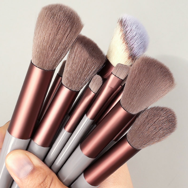 13 pcs soft soft soft makeup brushes set for cosmetics foundation blush ...