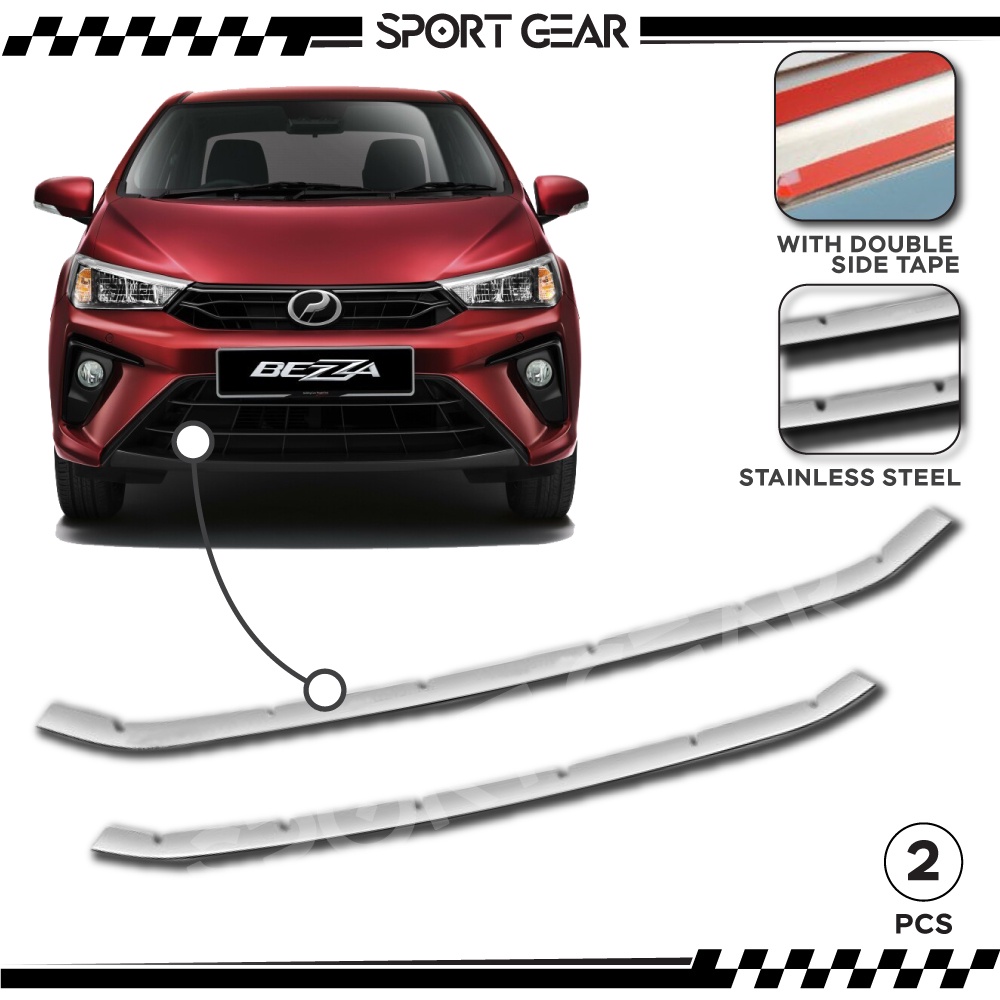 Car Front Bumper Grille Garnish Chrome Perodua Bezza 2021-2023 Front ...