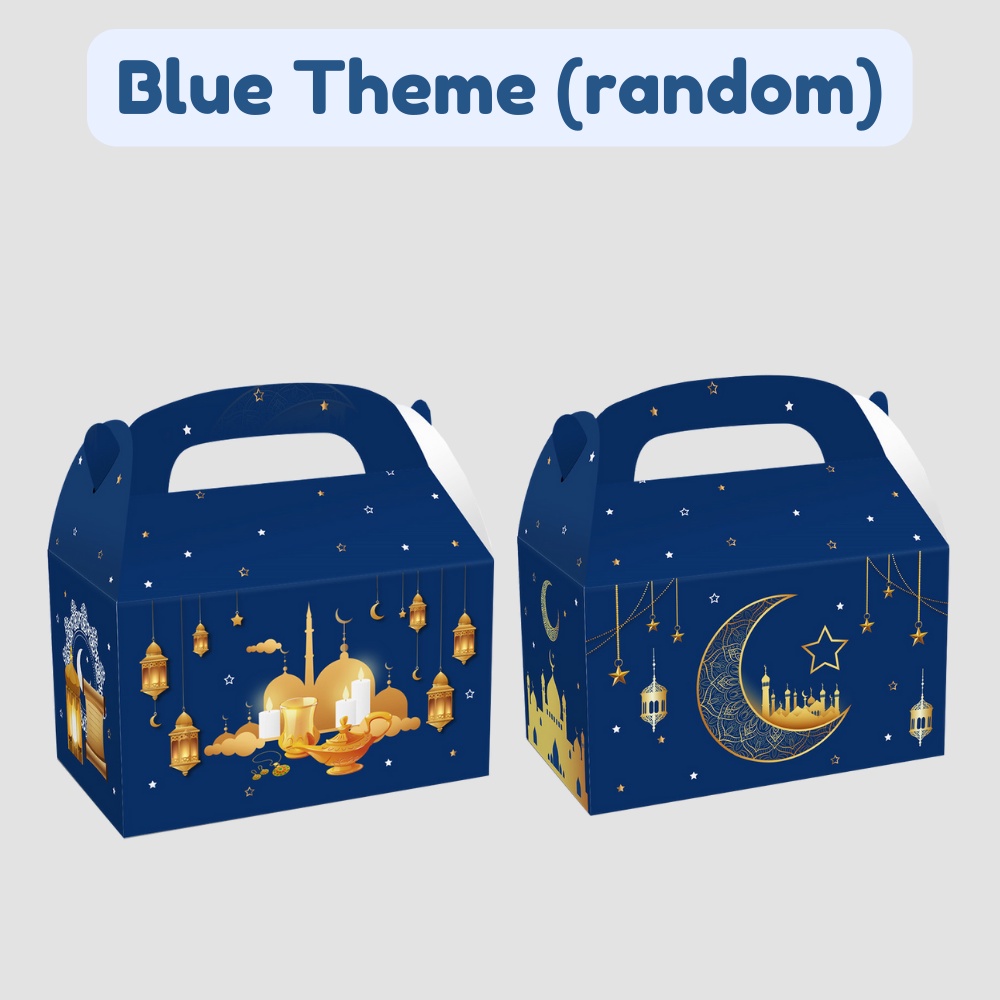 RAYA GIFT BOX WITH HANDLE🍭 Hari Raya Goodies Box Packaging Door Gift ...