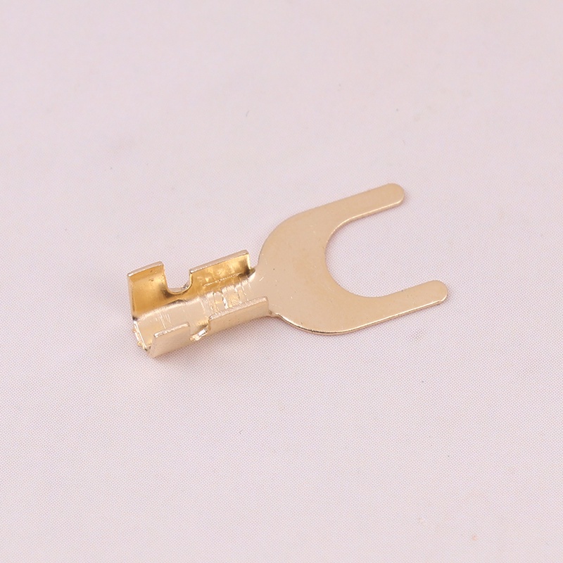 50Pcs M3 M4 M5 M6 M8 Brass Fork Spade U-Type Non-Insulated Wire ...