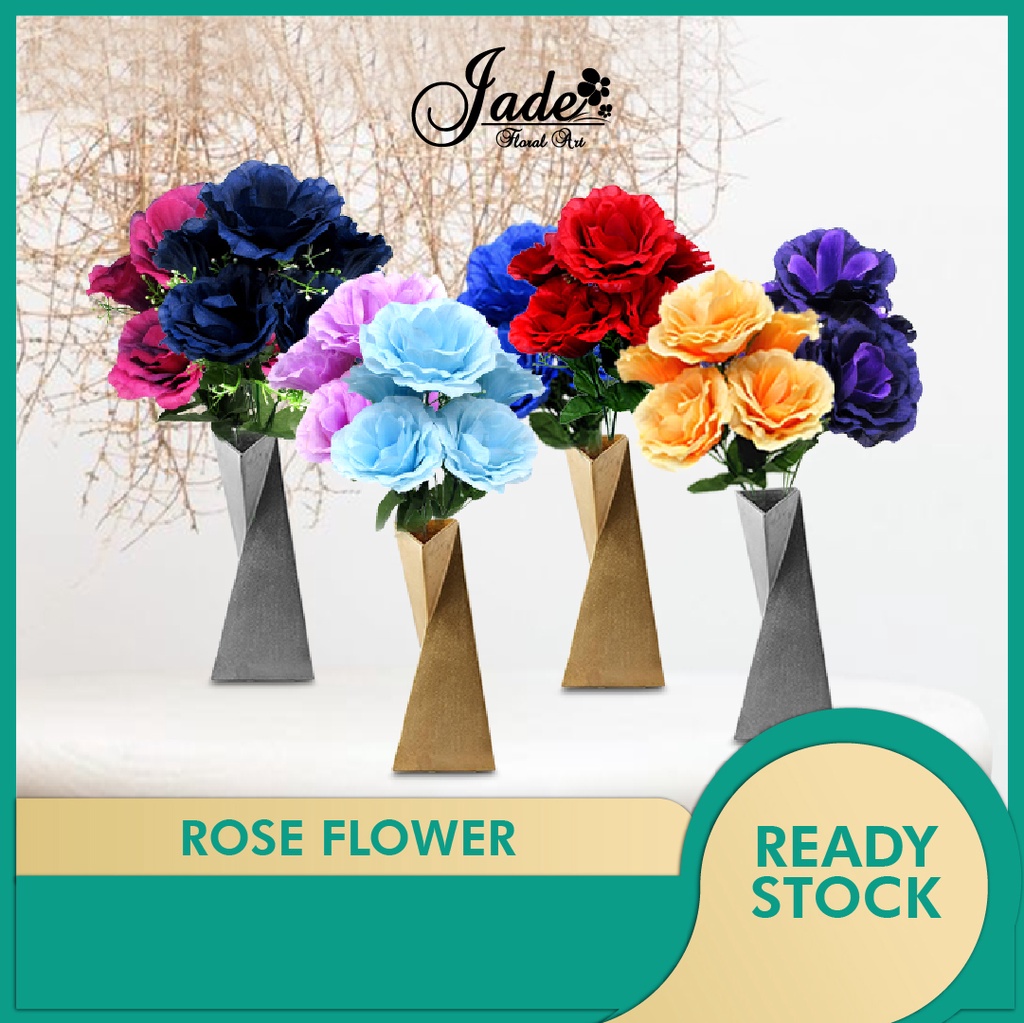 5 KUNTUM BUNGA ROSE / BUNGA TANGAN / BUNGA HIASAN / ROSE FLOWER ...