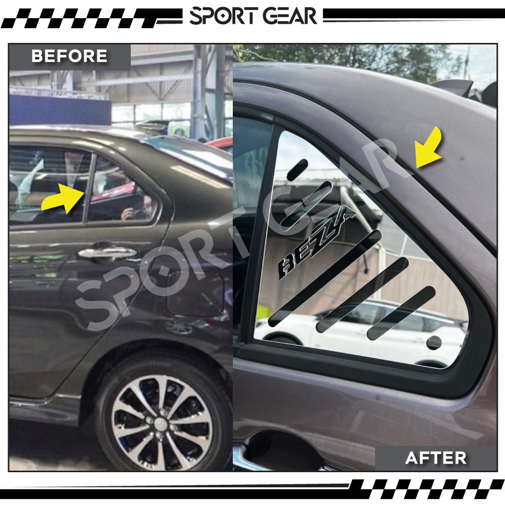 Car Rear Window Cover Perodua Proton Toyota Nissan Side Louver Cover ...