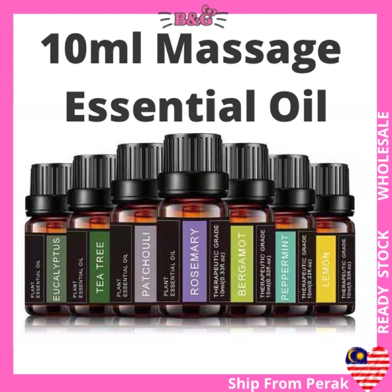 Essential Oil 10ml Pure Therapy Aromatherapy Diffuser Humidifier ...