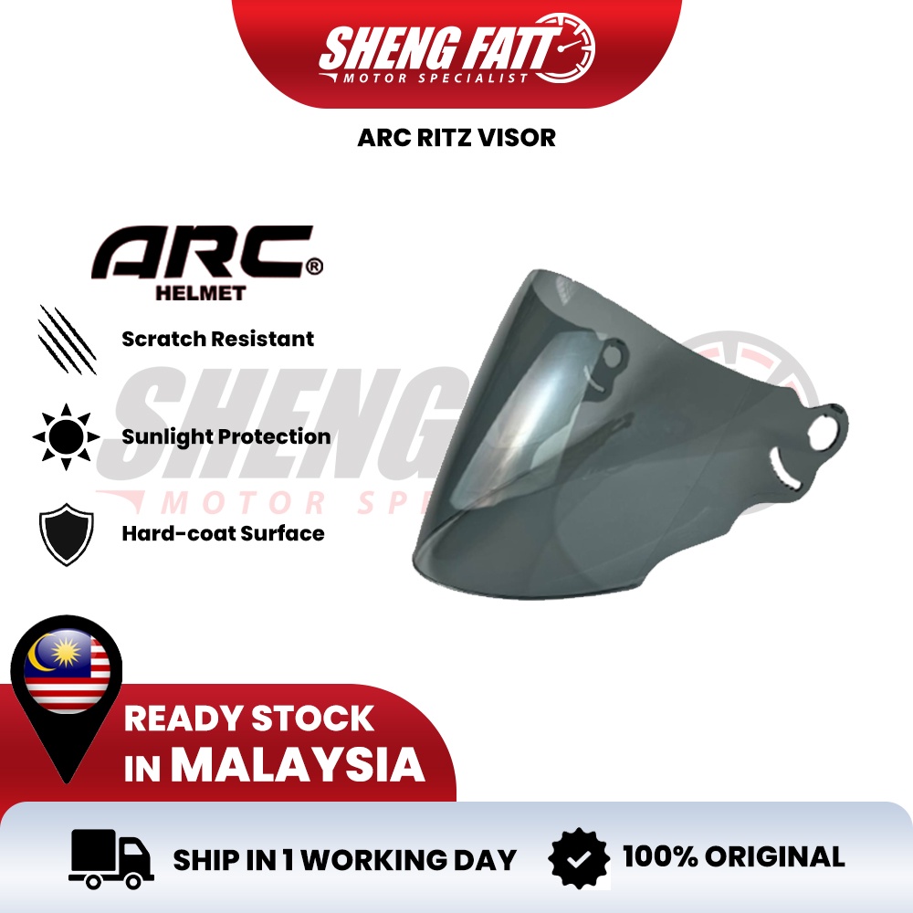 ARC Ritz Visor Black Cap Helmet ARC Ritz Helmet Smoke Black Light Smoke ...