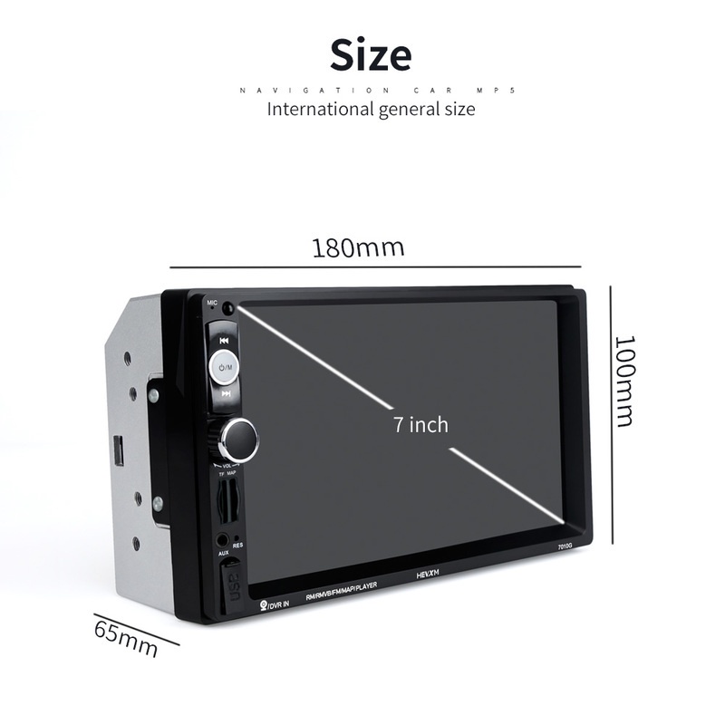 Universal Double 2 Din 7" Car Stereo Radio with Bluetooth HD Touch ...