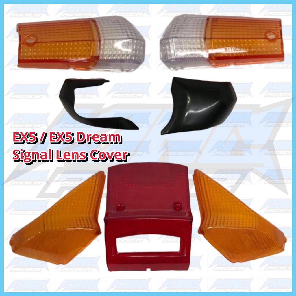 Honda EX5 / EX5 Dream Tail Lamp Cover Set / Front signal Cover Set Tail lens Set Tudong Lampu ...