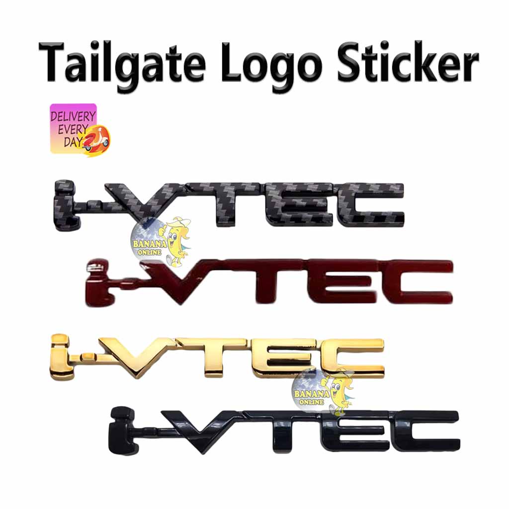 HONDA i-VTEC Letter Logo Car Auto Emblem Rear Badge Sticker Decal ...