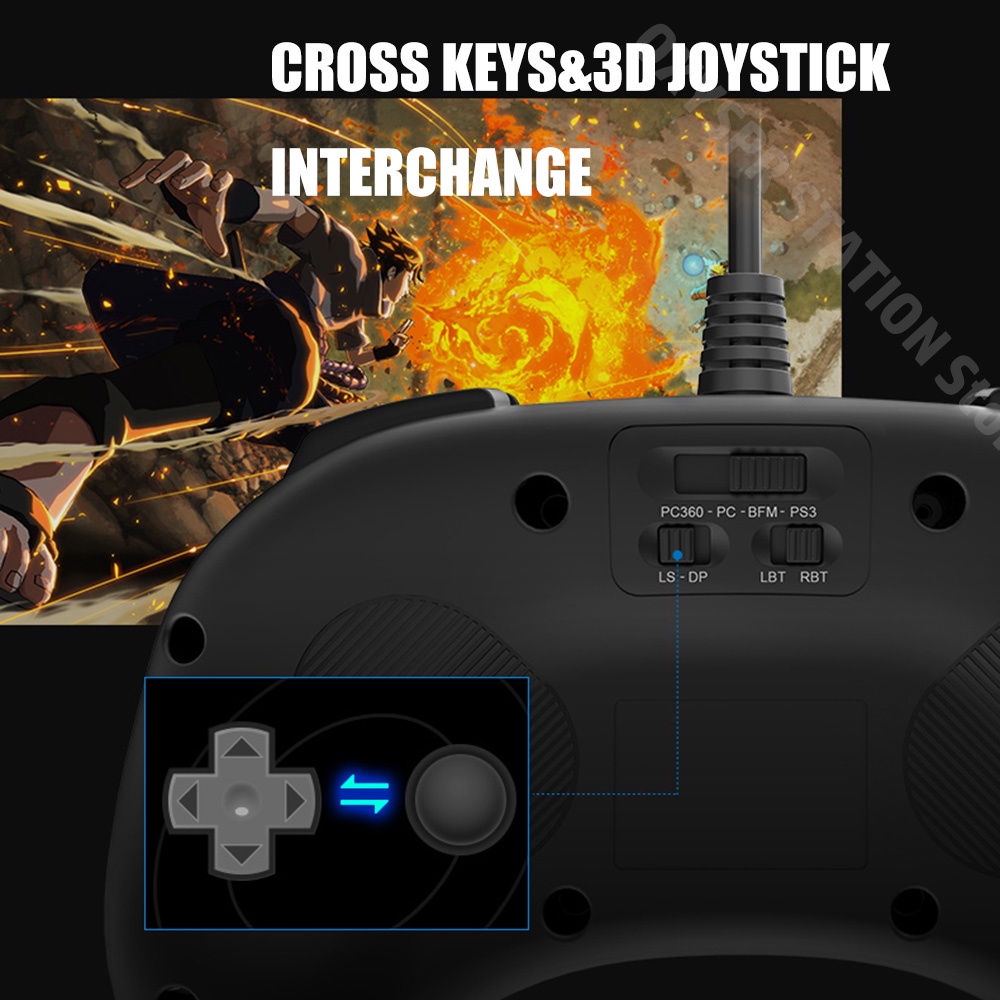Original Betop BEITONG Fighting Gamepad Wired Game Control Arcade ...
