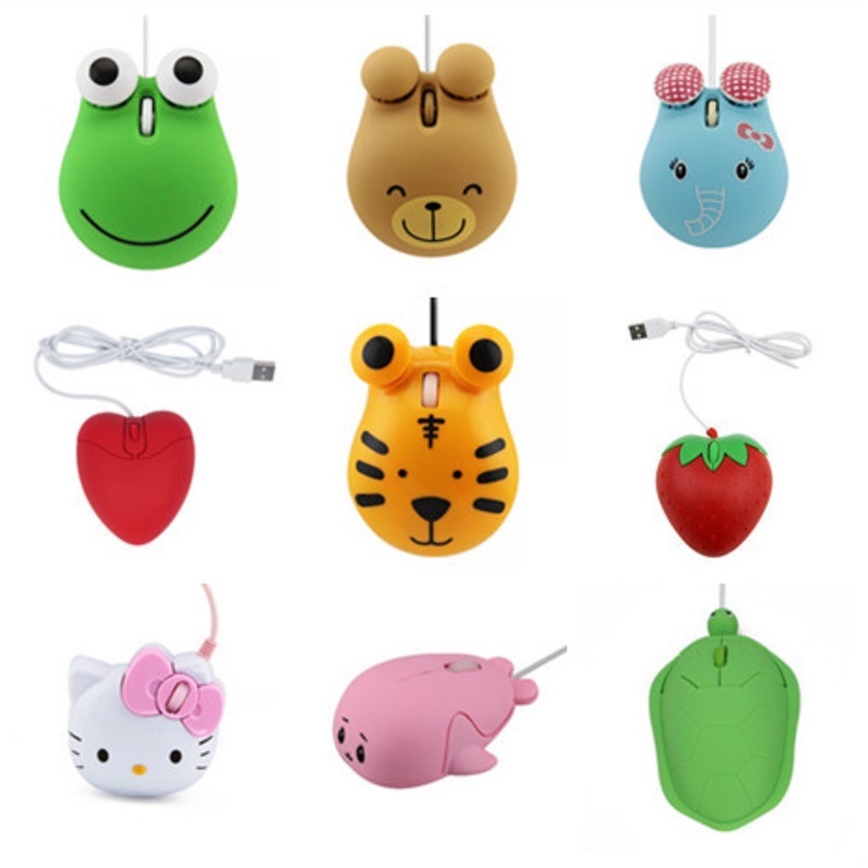 Kawaii Creative Anime Mouse Cute Animal Styles Computer Mouse Small ...