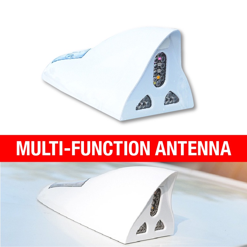 Multi-function Car Shark Fin Antenna Solar Charge Remote Control ...
