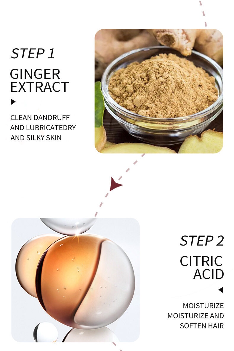 ROREC SADOER Ginger Plant Essence Hair Shampoo Conditioner Hair Mask Hair Essence Refreshing ...