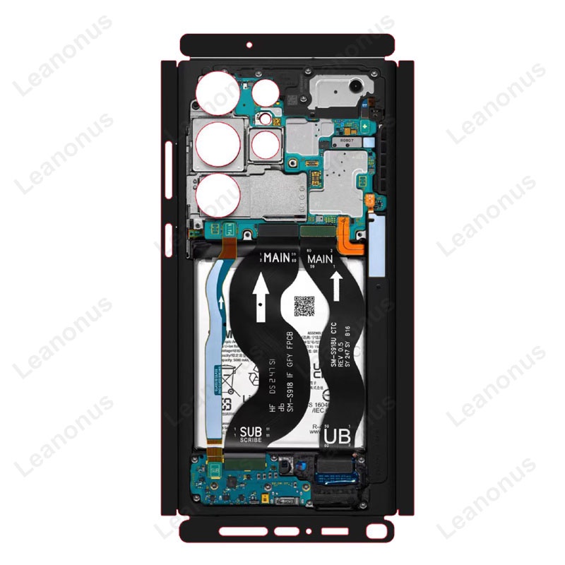 Samsung Galaxy S23 S22 S24 S25 Ultra Plus Decal Skin Teardown Back ...