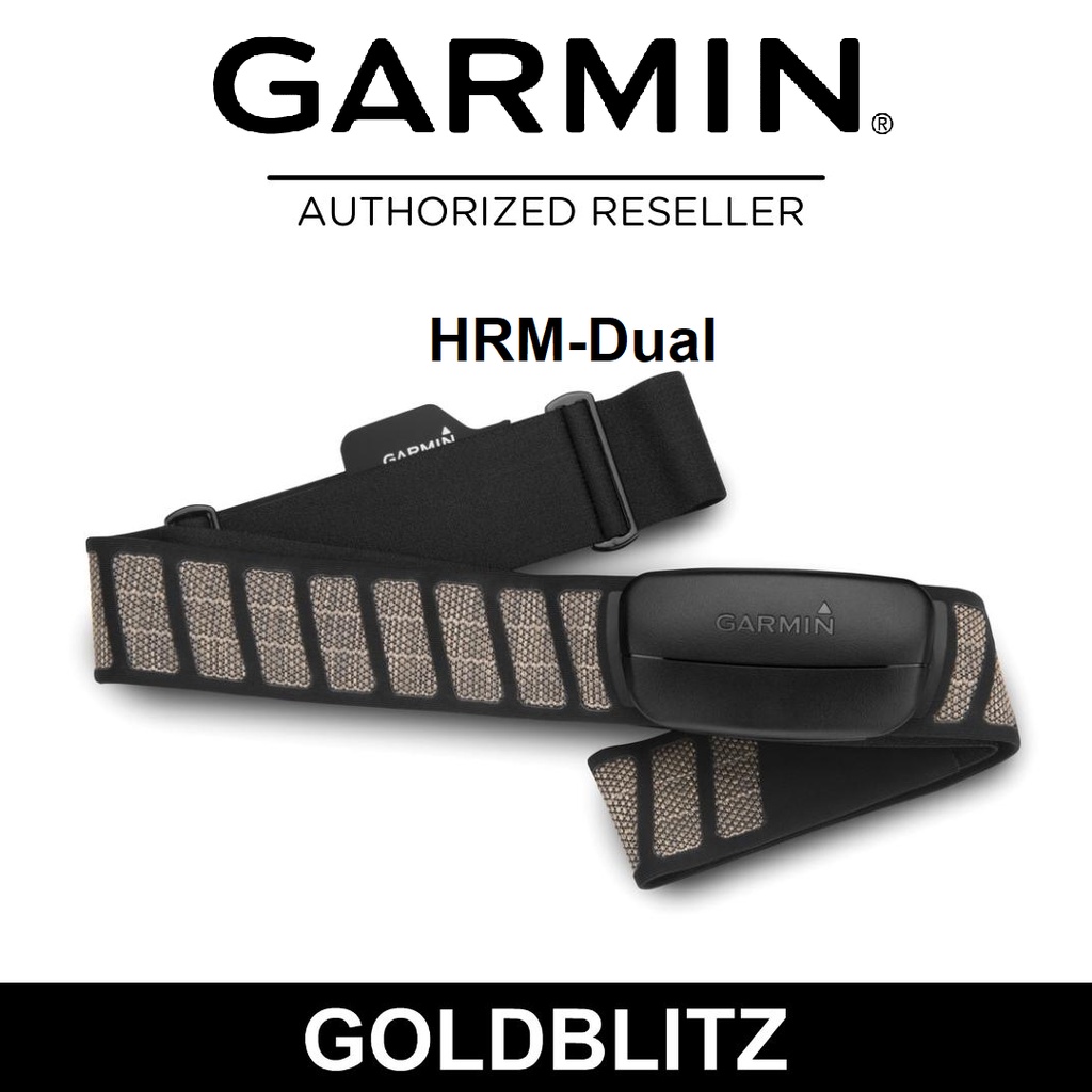 Garmin HRM-DUAL Premium Heart Rate Strap with ANT+ / BLUETOOTH Support ...