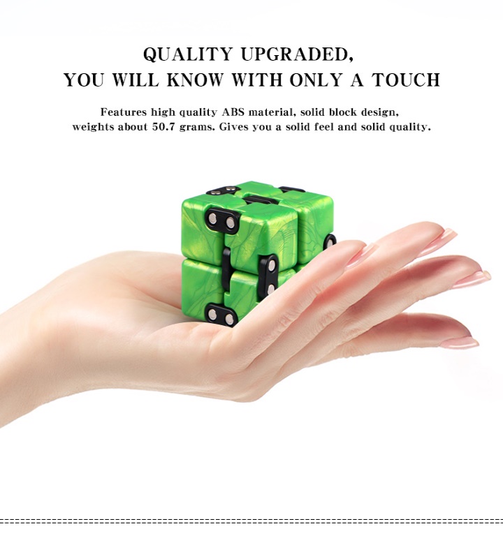 QIYI Infinity Cube Mini Fidget Toy Flip Cube 2x2 Brain Teasers Toys for ...