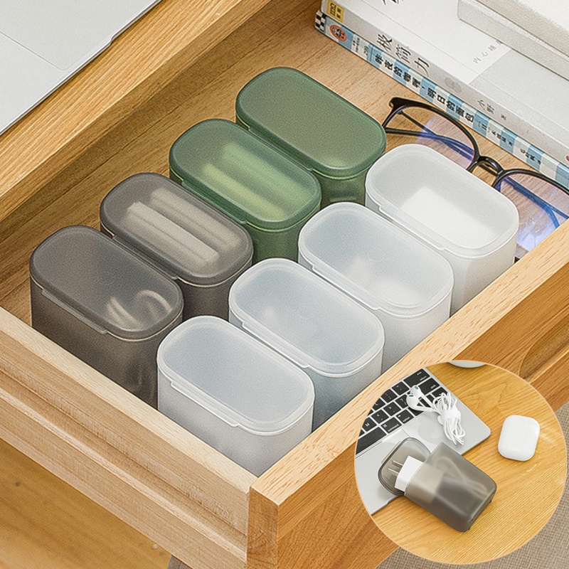 Data Cable Storage Case Travel Portable Jewelry Charger Storage Box ...