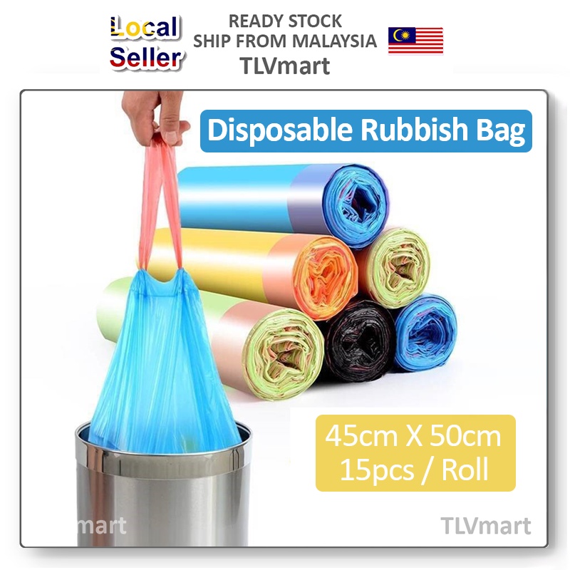 Random Color Rubbish Bag with String Garbage Bag Disposable Garbage bag ...